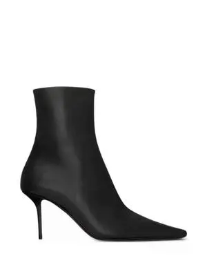 Saint Laurent Ashley Booties In Smooth Leather