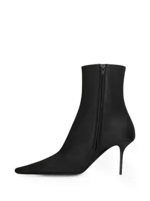 Saint Laurent Ashley Booties In Smooth Leather