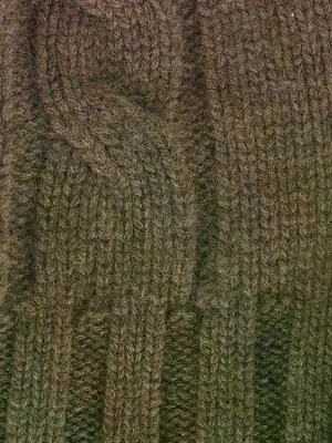 BALLANTYNE Cable-knit Ribbed Beanie Hat