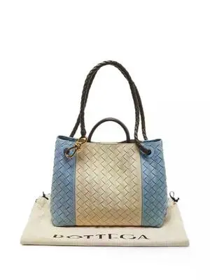 Bottega Veneta Andiamo Intrecciato Tote Bag - Neutrals
