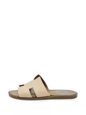 Hermès Izmir H-cut Slide Sandals - Neutrals