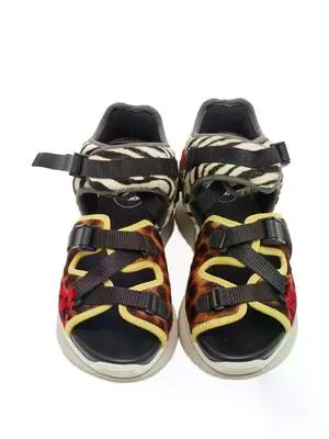 Chloé Sonnie Animal-print Calf Hair Sandals