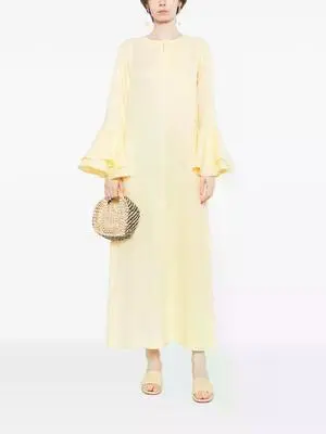 BAMBAH Linen Ruffled Dress