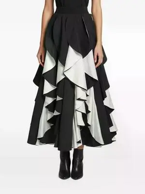 Alice + Olivia Spiral Midi Skirt