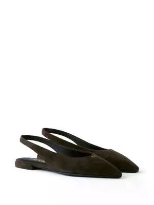 Prada Suede Slingback Ballerinas