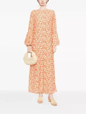BAMBAH Floral Print Ruffled Dress