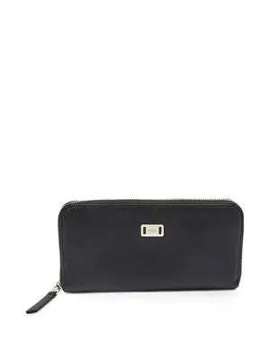 TOD'S Zip-around Logo-plaque Wallet - Black