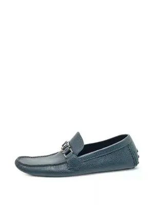 LOUIS VUITTON Hockenheim Leather Loafers - Blue