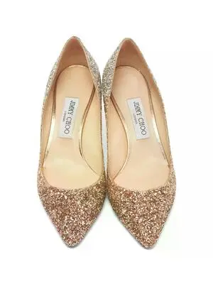 JIMMY CHOO Jimmy Choo Romy Glitter Pumps Gold
