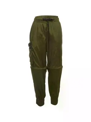 Fendi Drawstring Fastening Trousers With Grid-pattern Texture