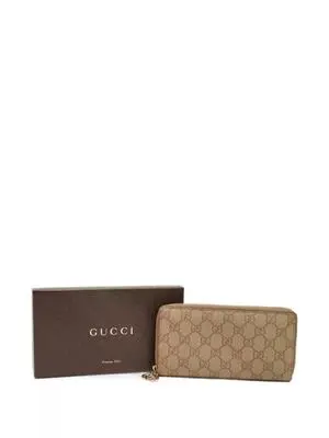 Gucci Gg Supreme Zip-around Wallet