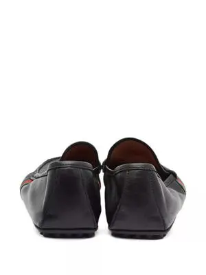Gucci Web Stripe Detail Loafers
