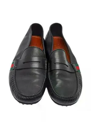 Gucci Web Stripe Detail Loafers