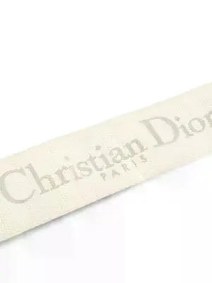 Dior Embroidered Shoulder Strap - Grey