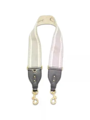Dior Embroidered Shoulder Strap - Grey