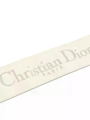 Dior Embroidered Shoulder Strap - Grey