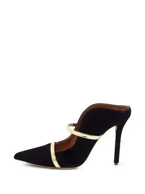 MALONE SOULIERS Maureen Velvet Pumps - Black
