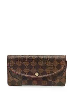 LOUIS VUITTON 2016 Caissa Damier Ebene Wallet - Brown