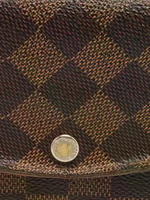 LOUIS VUITTON 2016 Caissa Damier Ebene Wallet