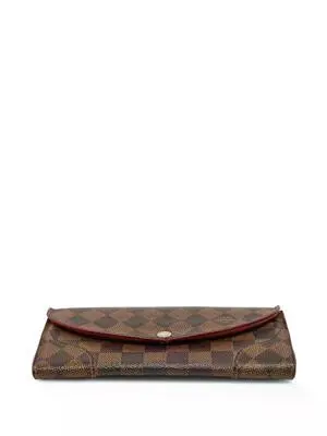 LOUIS VUITTON 2016 Caissa Damier Ebene Wallet - Brown