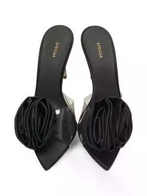 LE SILLA Rose Appliqué Sandals