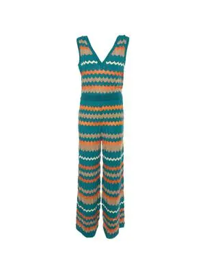 Missoni Crochet-knit Wide-leg Jumpsuit