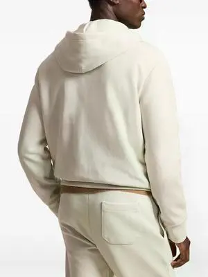 Polo Ralph Lauren Zip-up Drawstring Hoodie - Neutrals