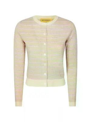 Guest In Residence Pebble Stripe Jane Cardigan - Neutrals