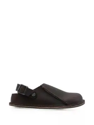 BIRKENSTOCK Lutry Premium Oiled Leather Mules - Brown