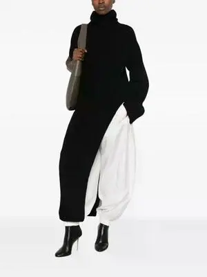 THELATEST Asymmetrical Chunky-knit Mid Dress