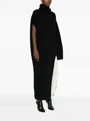 THELATEST Asymmetrical Chunky-knit Mid Dress