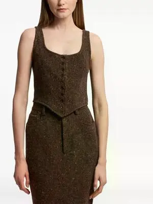 Ralph Lauren Sherry Donegal Tweed Top