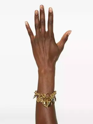 Chloé Tone Heart Charm Chain Bracelet