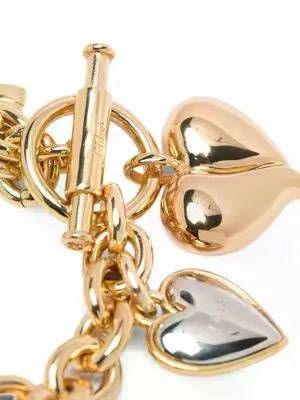 Chloé Tone Heart Charm Chain Bracelet