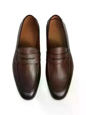HACKETT LONDON Regal Saddle Leather Loafers