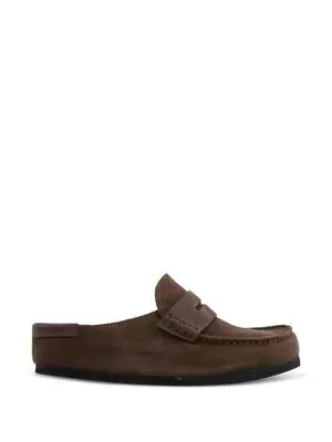 BIRKENSTOCK Naples Wrapped Mixed Leather Loafers