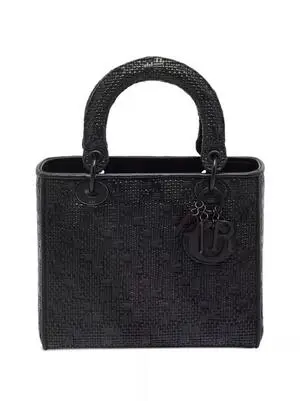 Dior Lady Woven Tote Bag