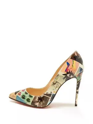 CHRISTIAN LOUBOUTIN Graphic Print Stiletto Pumps