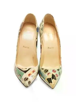CHRISTIAN LOUBOUTIN Graphic Print Stiletto Pumps