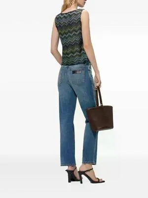 Missoni Sleeveless Viscose Top With Snake Motif