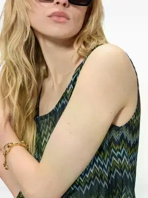 Missoni Sleeveless Viscose Top With Snake Motif