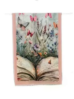 D'ANIELLO Floral-print Butterfly Scarf - Neutrals
