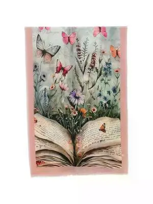 D'ANIELLO Floral-print Butterfly Scarf - Neutrals
