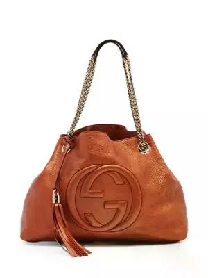 Gucci Soho Interlocking Gg Tote Bag - Orange