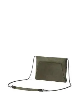 Brunello Cucinelli Duo Pochette In Suede With Precious Chain