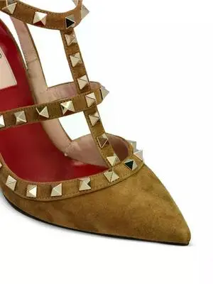 Valentino Garavani Rockstud Caged Pumps - Brown