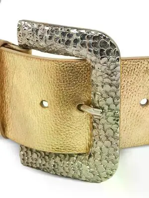 Dolce & Gabbana Wide Belt With Textured Buckle