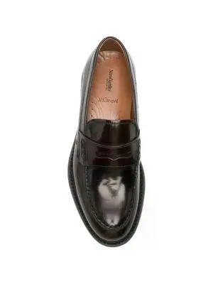 NEROGIARDINI Penny-slot Almond-toe Loafers