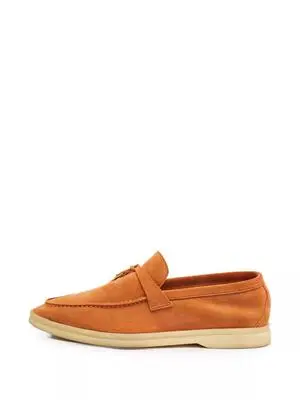 Loro Piana Summer Walk Loafers - Orange