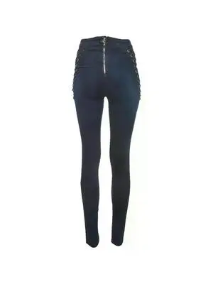 Elisabetta Franchi Lace-up Skinny Jeans